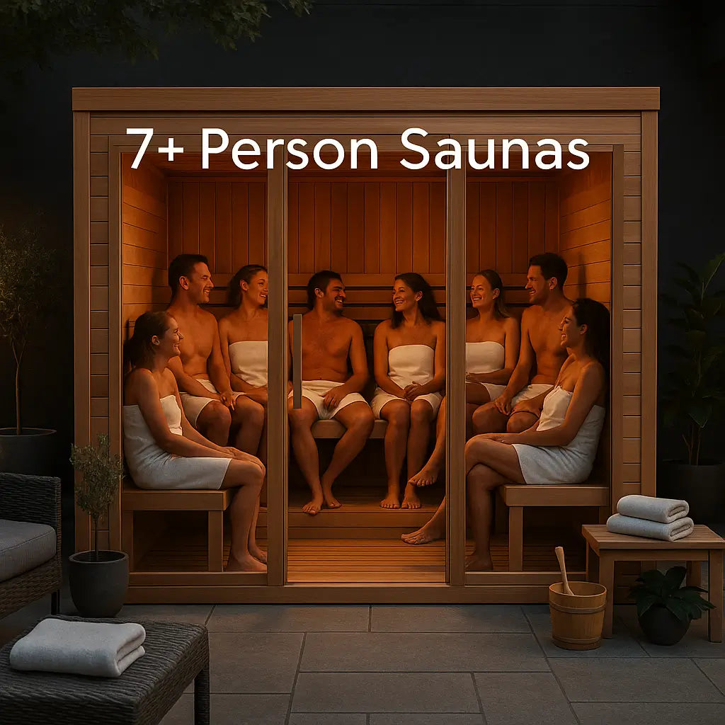 Shop 7+ Person Saunas | Empire Saunas
